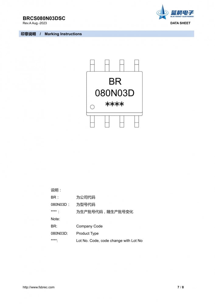 BRCS080N03DSC datasheet page 7