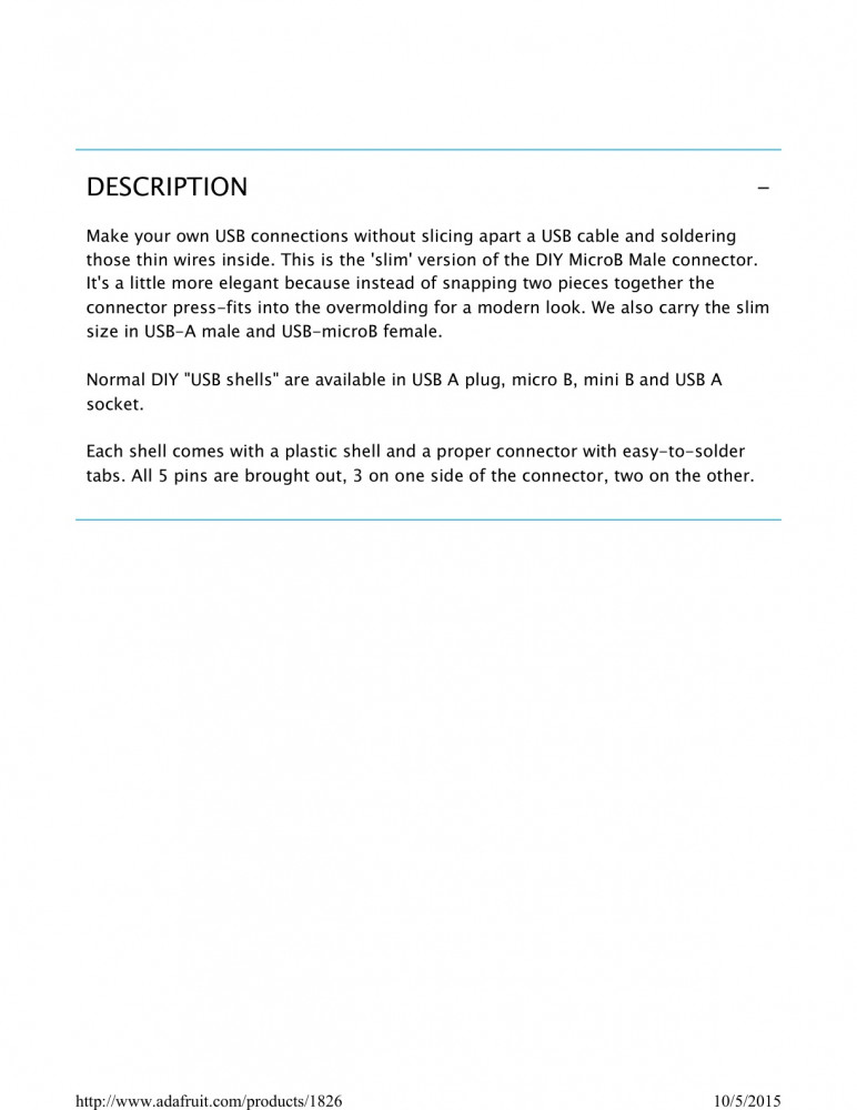 Adafruit 1826 technical document page 2