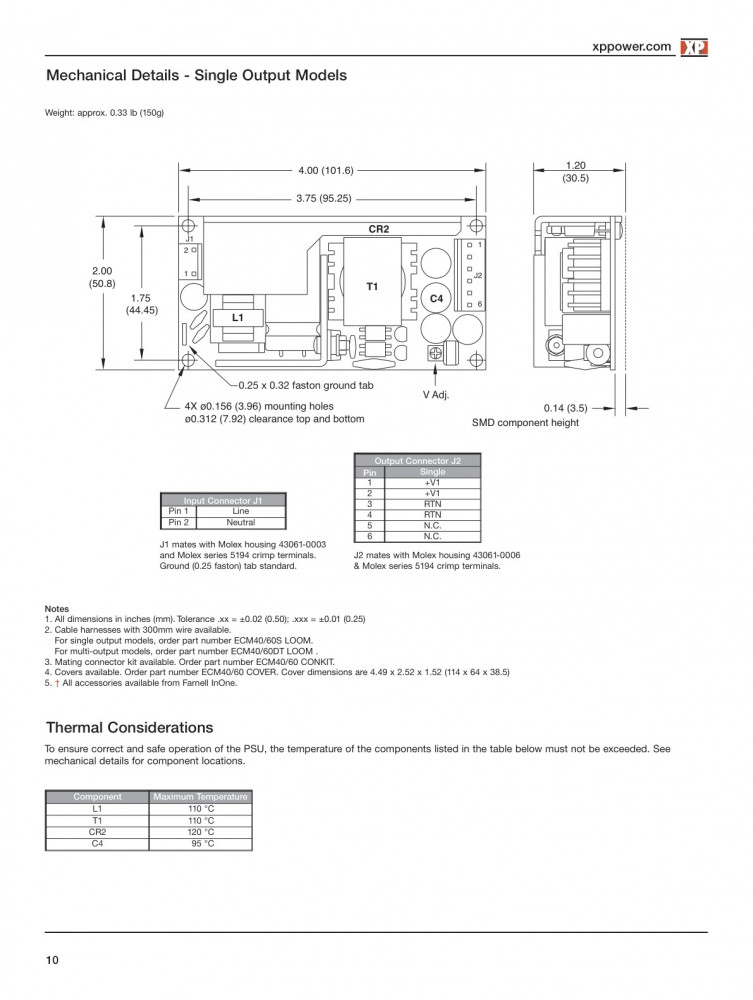 ECM40-60 technical document page 10