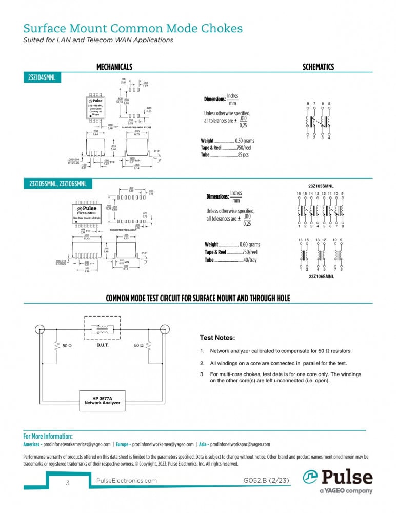 PE-67540NL datasheet page 3