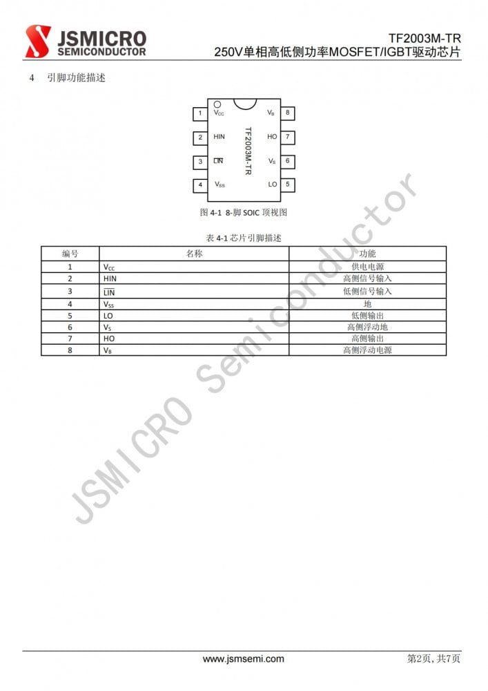 TF2003M-TR-JSM datasheet page 2