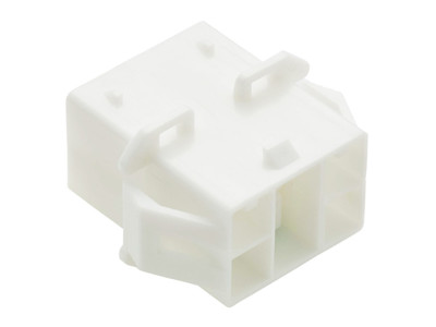 VersaBlade Hybrid Receptacle Housing, with Mounting Ears, 3 Circuits, Blue
