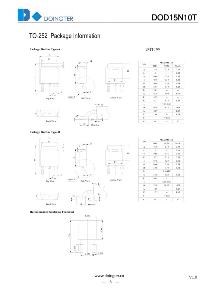 DOD15N10T datasheet page 6