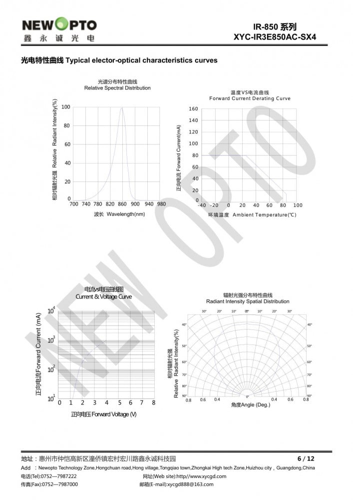 XYC-IR3E850AC-SX4 datasheet page 6