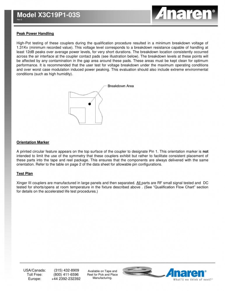 X3C19P1-03S datasheet page 10