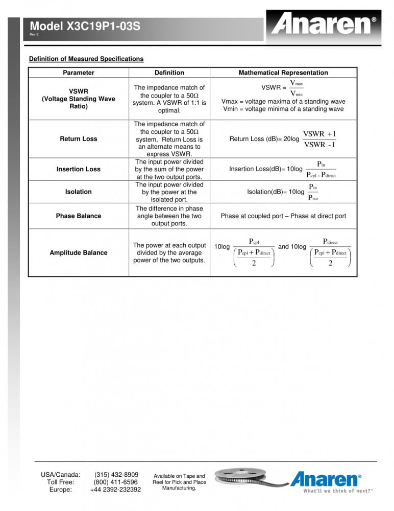 X3C19P1-03S datasheet page 6