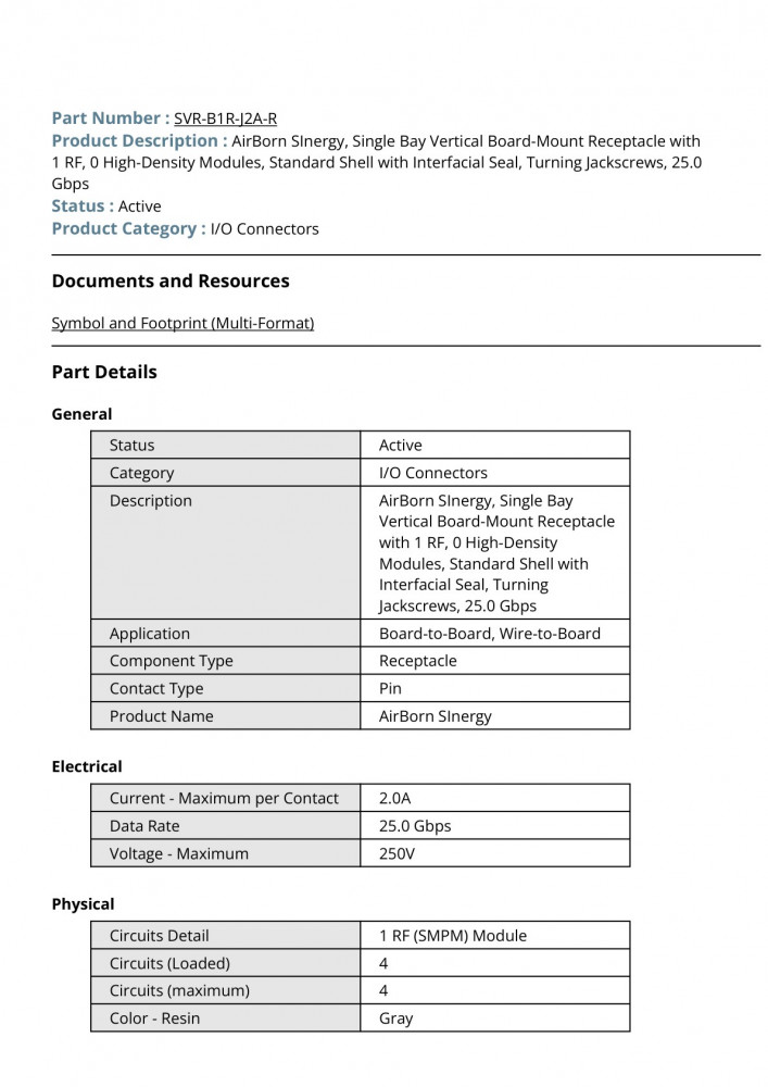 SVR-B1R-J2A-R technical document page 1