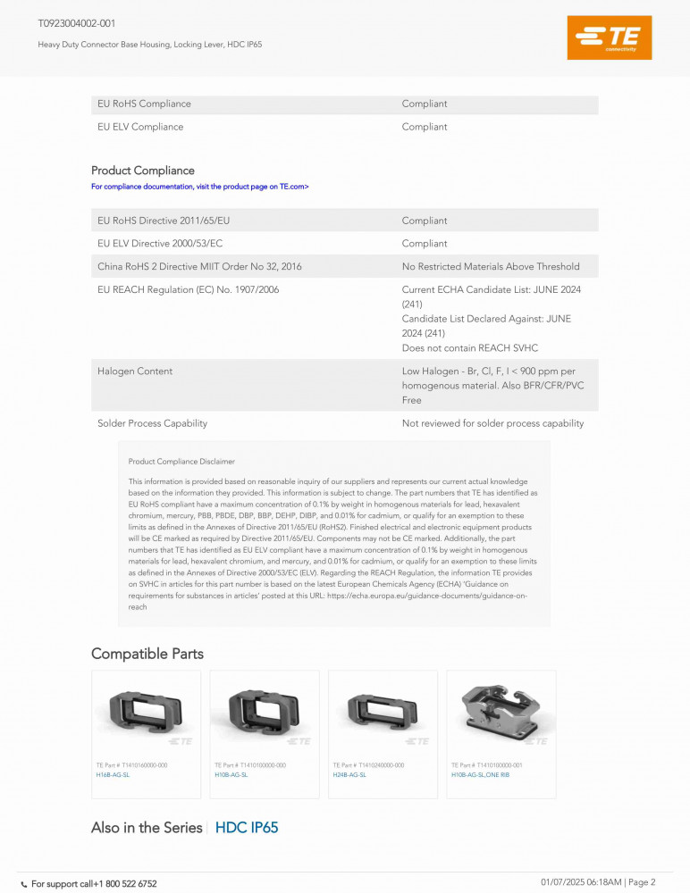 T0923004002-001 technical document page 2