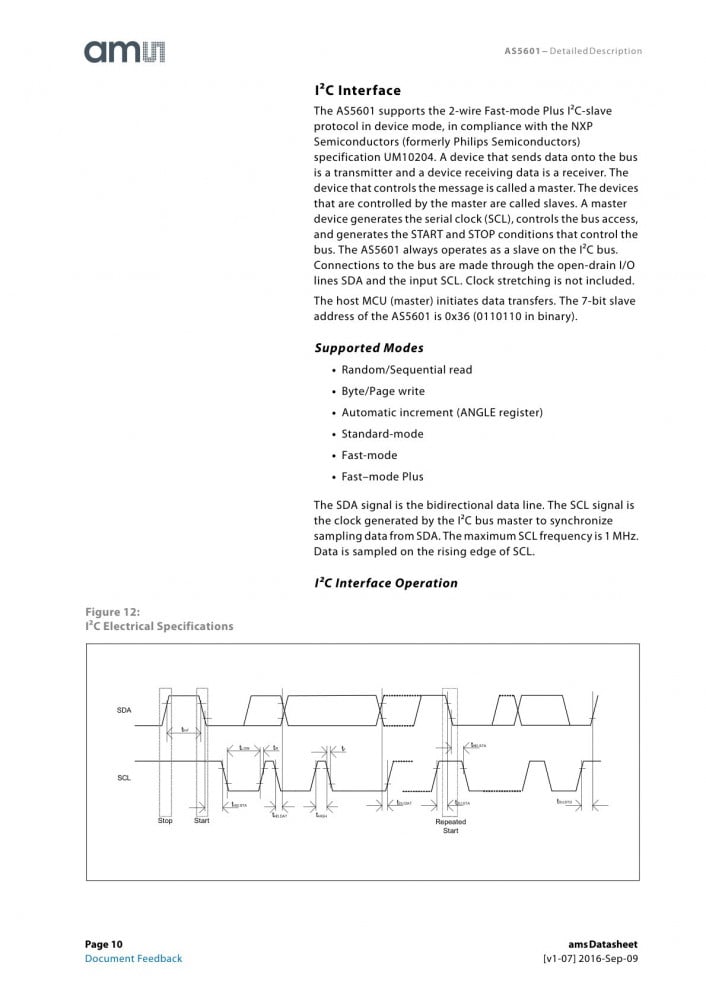 AS5601 datasheet page 10