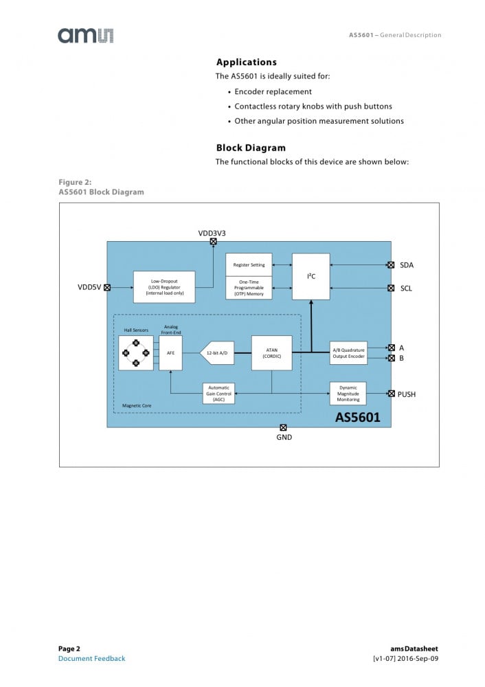 AS5601 datasheet page 2