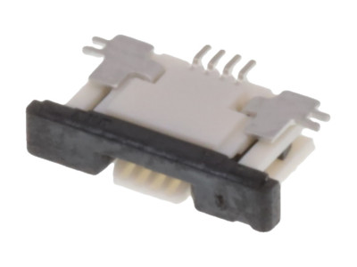 Easy-On FFC/FPC Connector, 0.50mm Pitch, Slider Series, Right-Angle, Top  Contact, 2.00mm Height, 4 Circuits, Tin-Silver-Bismuth for sale