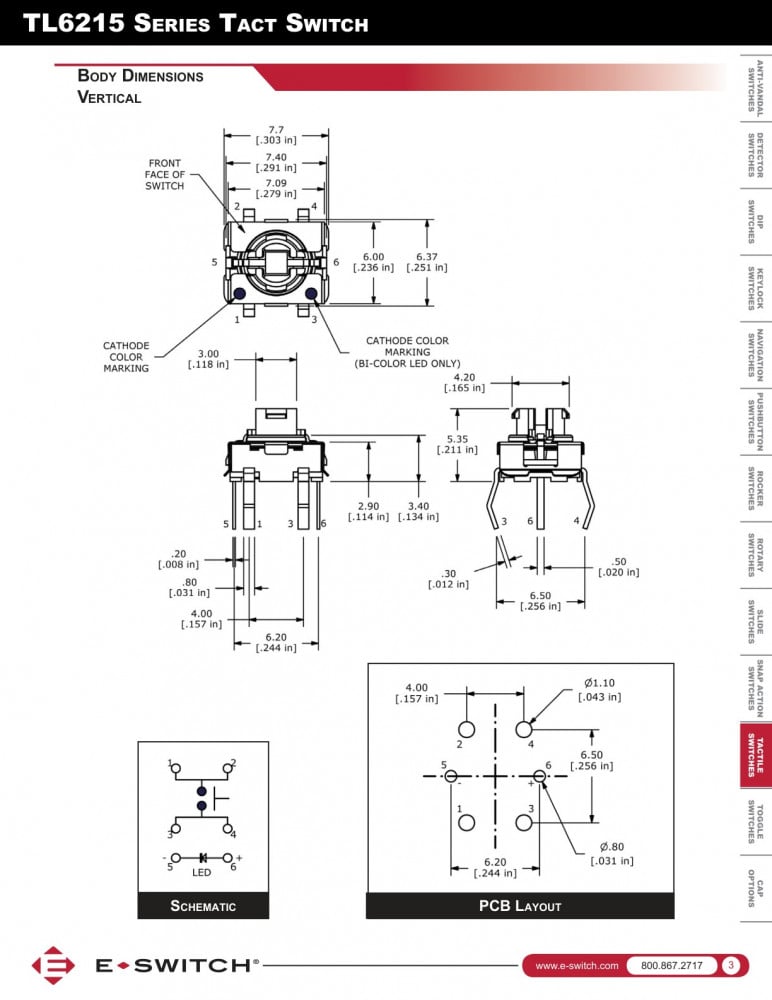 TL6215 series technical document page 2