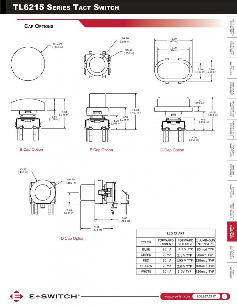 TL6215 series technical document page 4