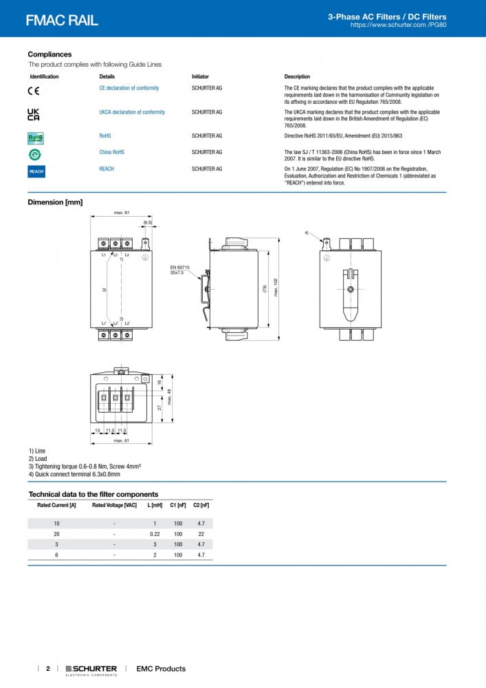 FMAC-3RYB-0610 technical document page 2