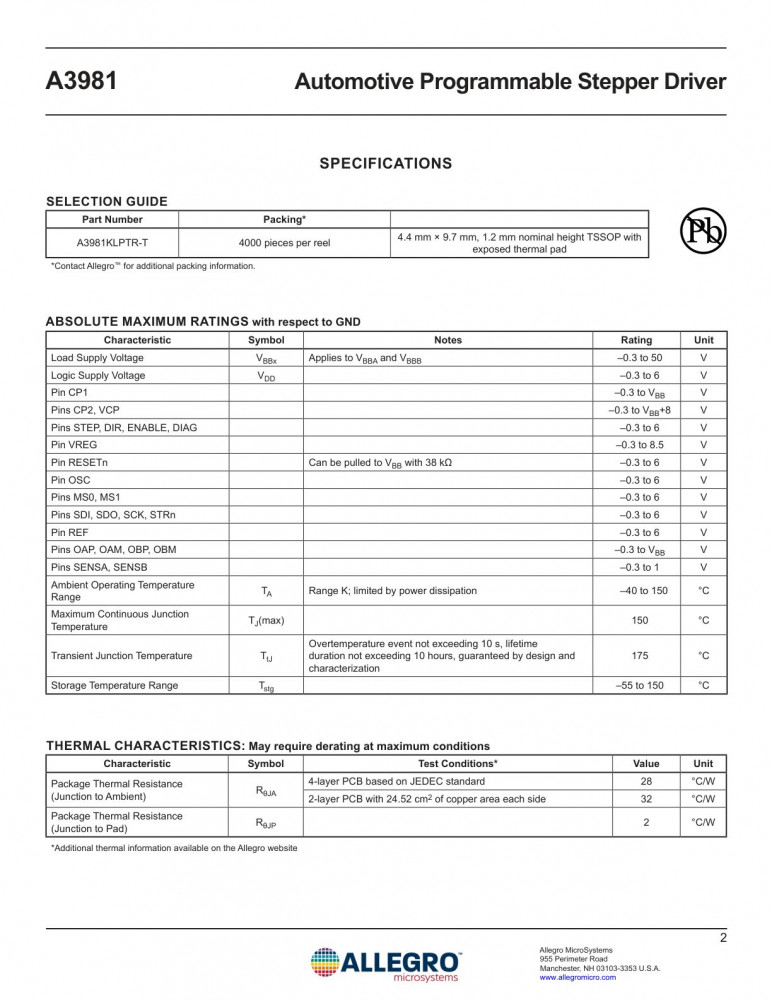 A3981 technical document, page 2