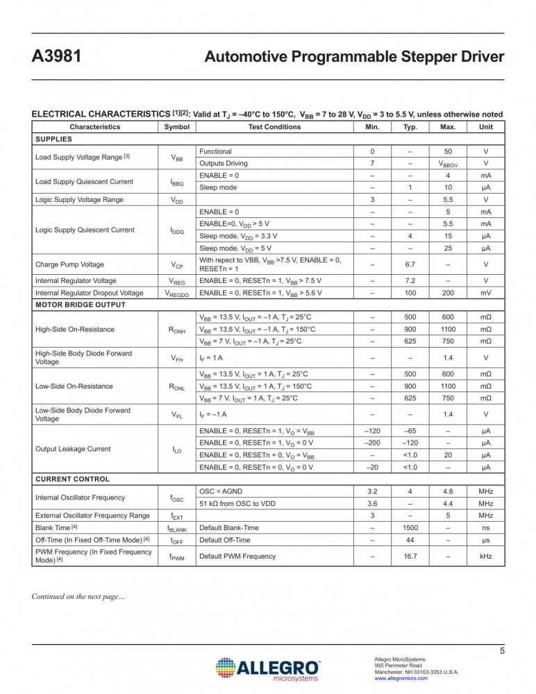 A3981 technical document, page 5