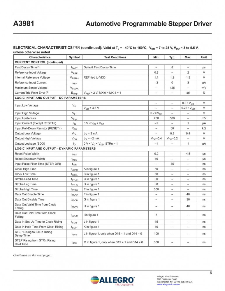 A3981 technical document, page 6