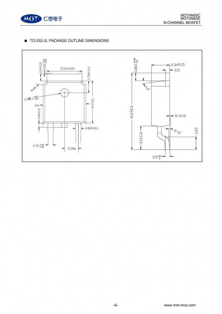 MOT4N65C datasheet page 6
