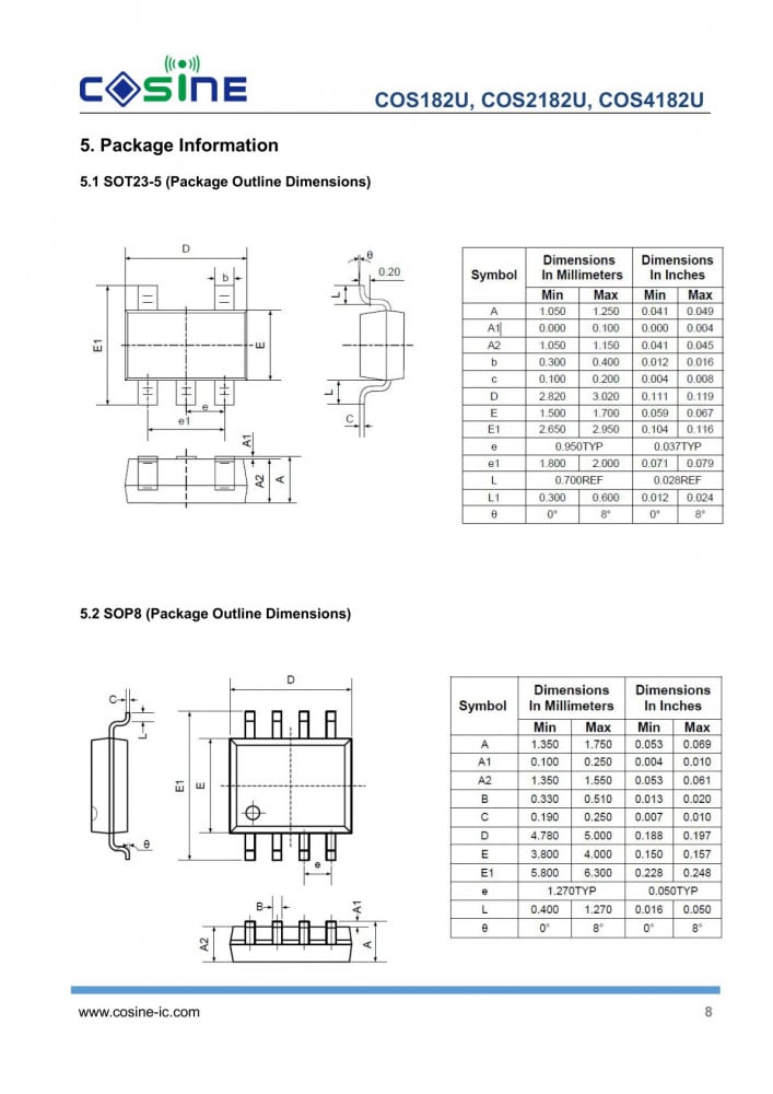 COS2182U datasheet page 8