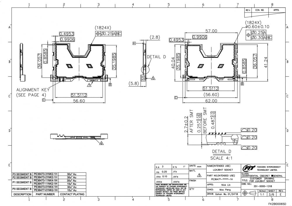 FOXCONN PE36473 drawing page 3