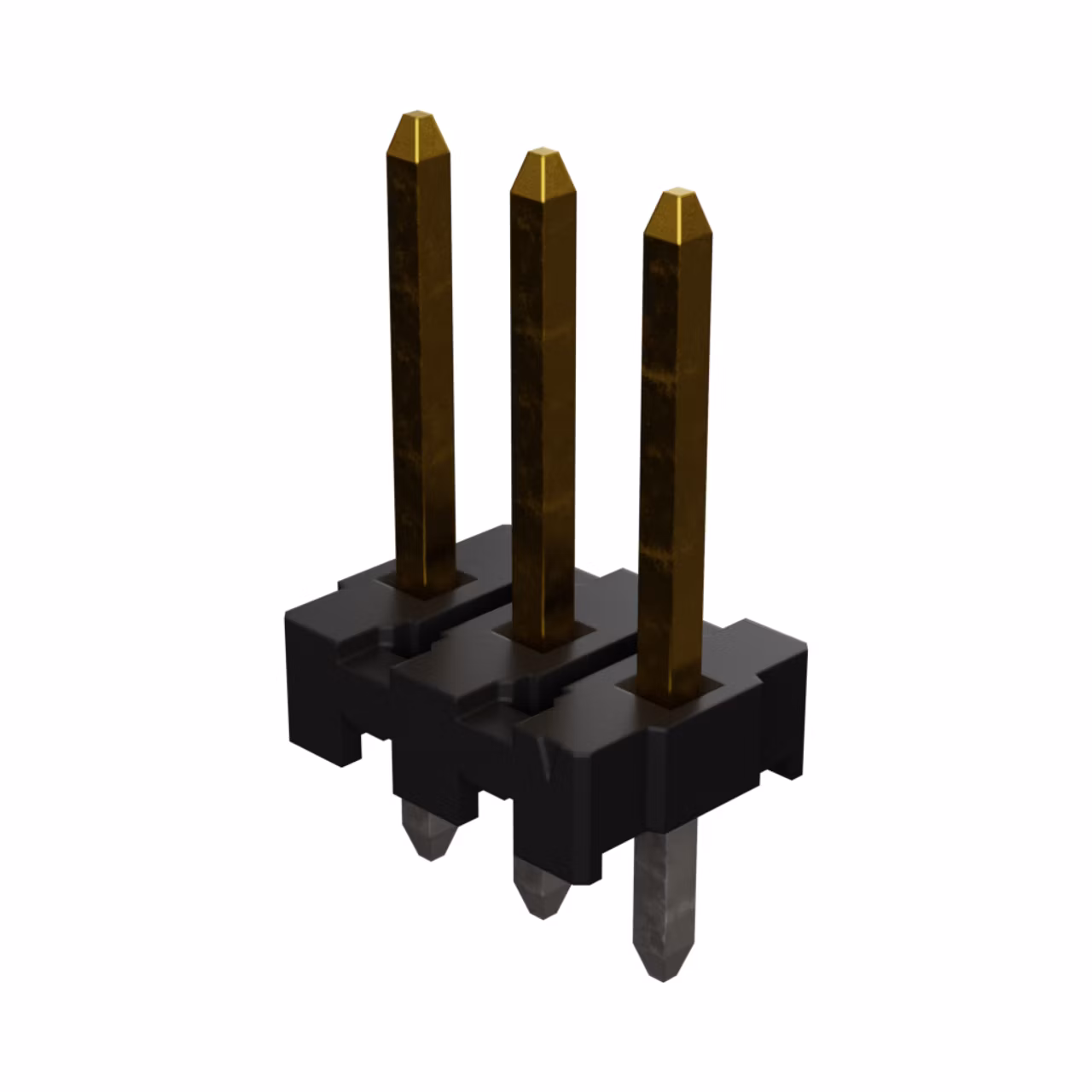 KK 396 Breakaway Header, Vertical, 3 Circuits, 0.38µm Gold (Au) Selective Plating for sale