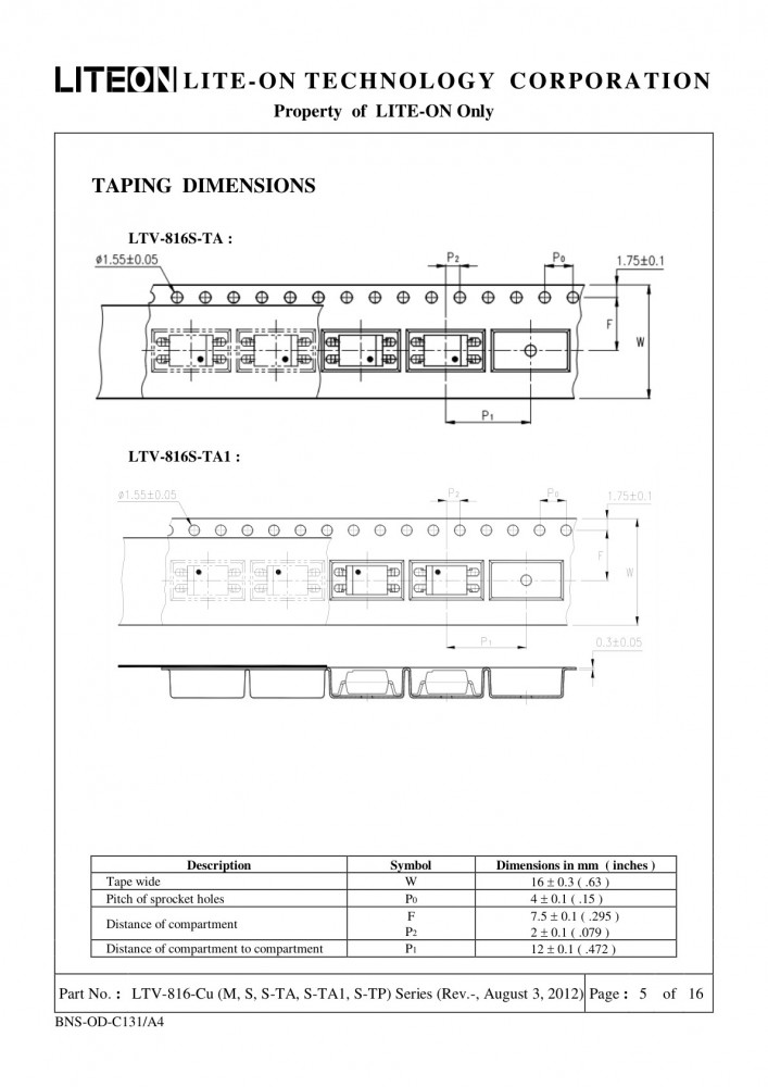 LTV-816 datasheet page 5