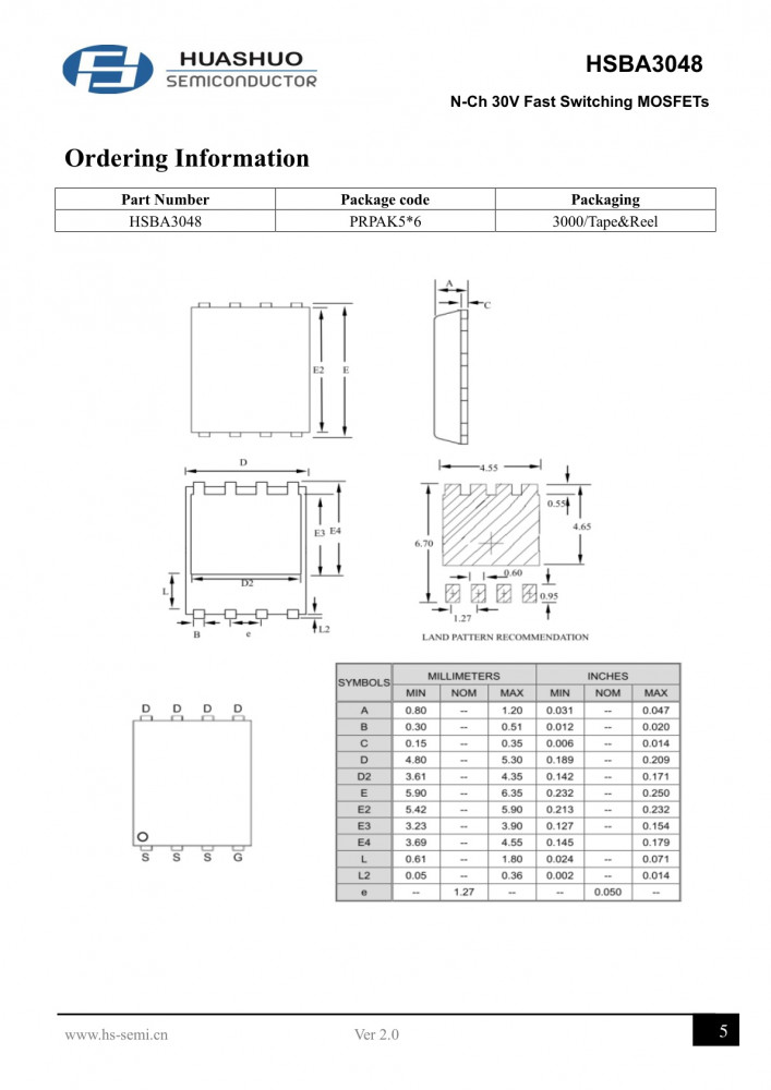 HSBA3048 datasheet page 5