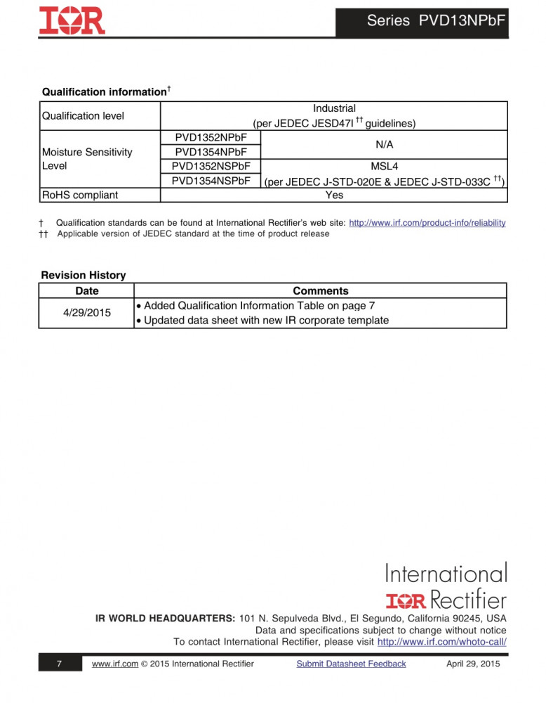 PVD1352NPBF datasheet page 7