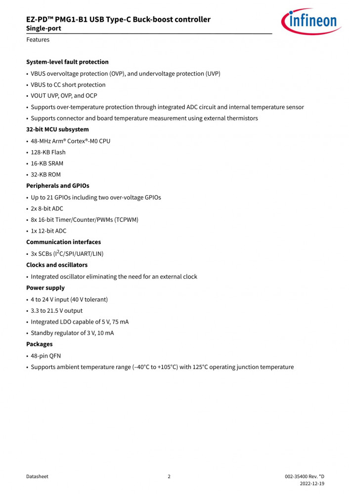 CYPM1116-48LQXIT datasheet page 2