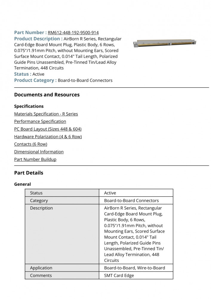 RM612-448-192-9500-914 technical document page 1