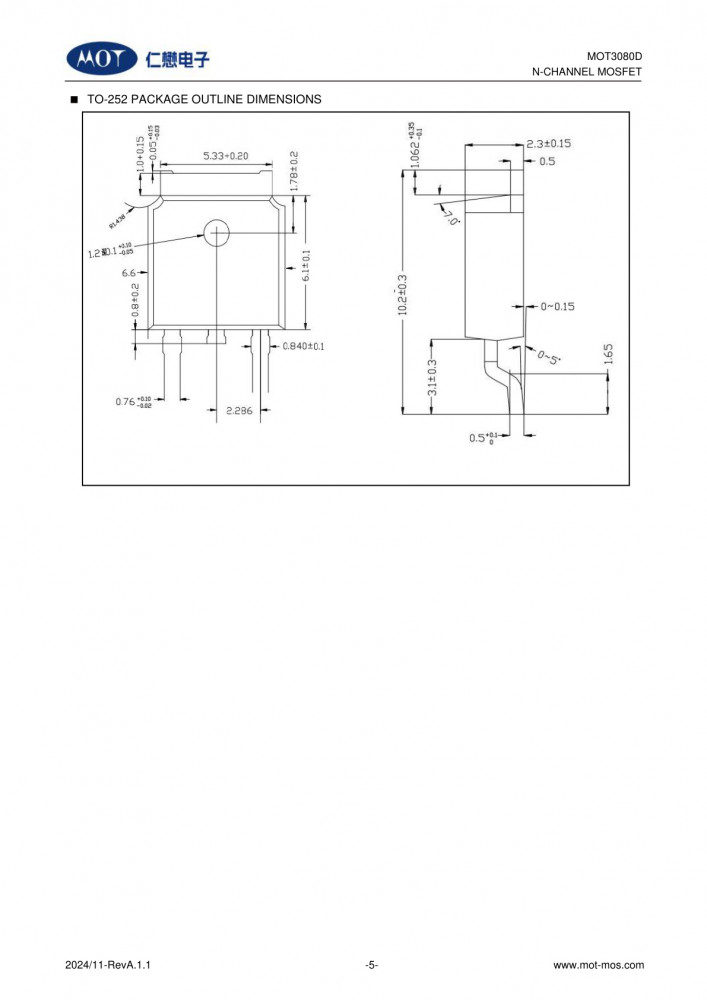 MOT3080D datasheet page 5