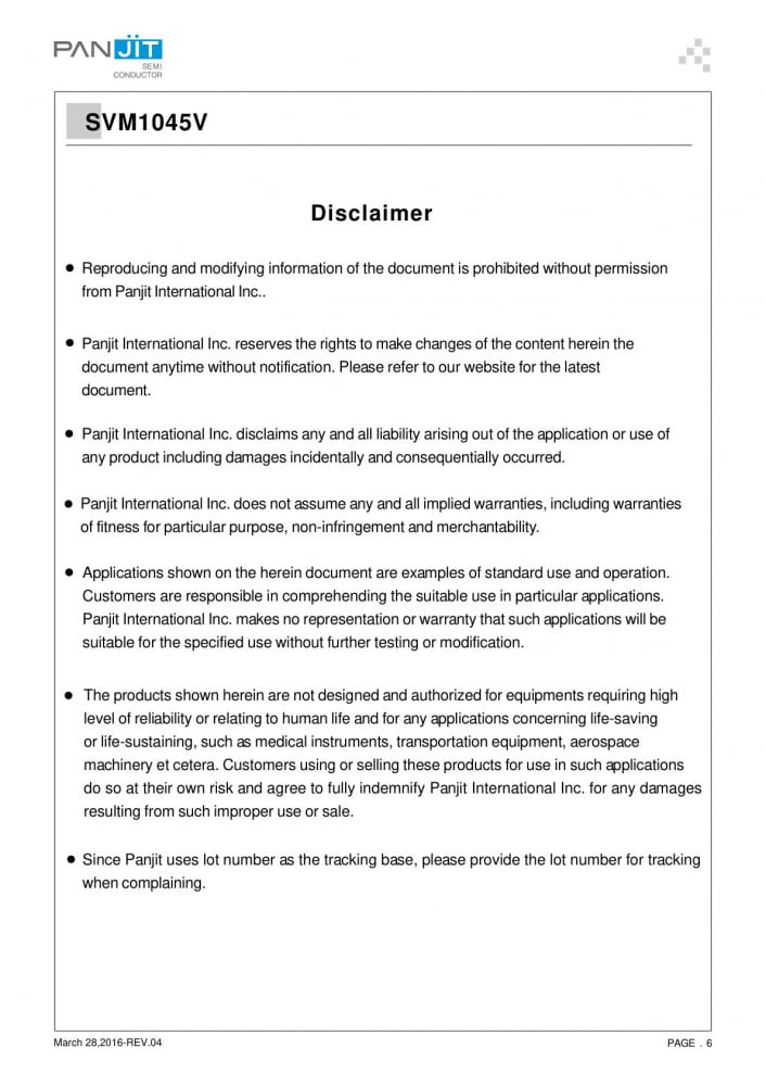 SVM1045V datasheet page 6