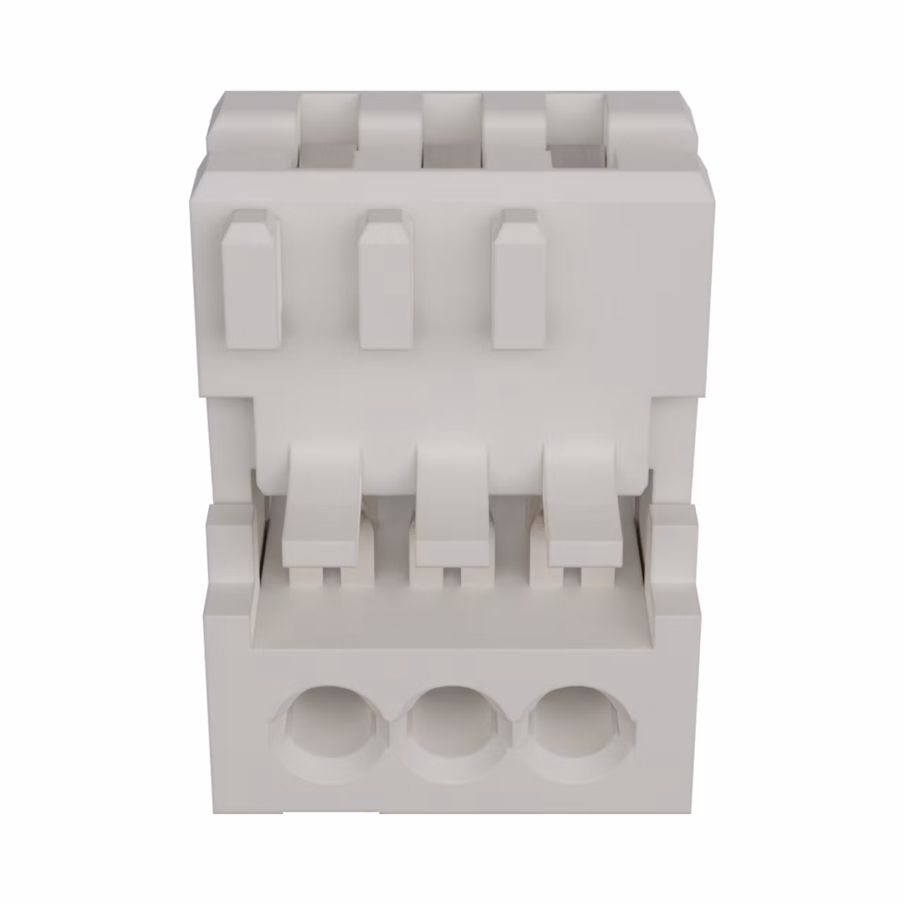 Appli-Mate RAST 2.5 Female Connector, 2.50mm Pitch, 3 Circuits, Position D Removed, Open Endwalls for sale