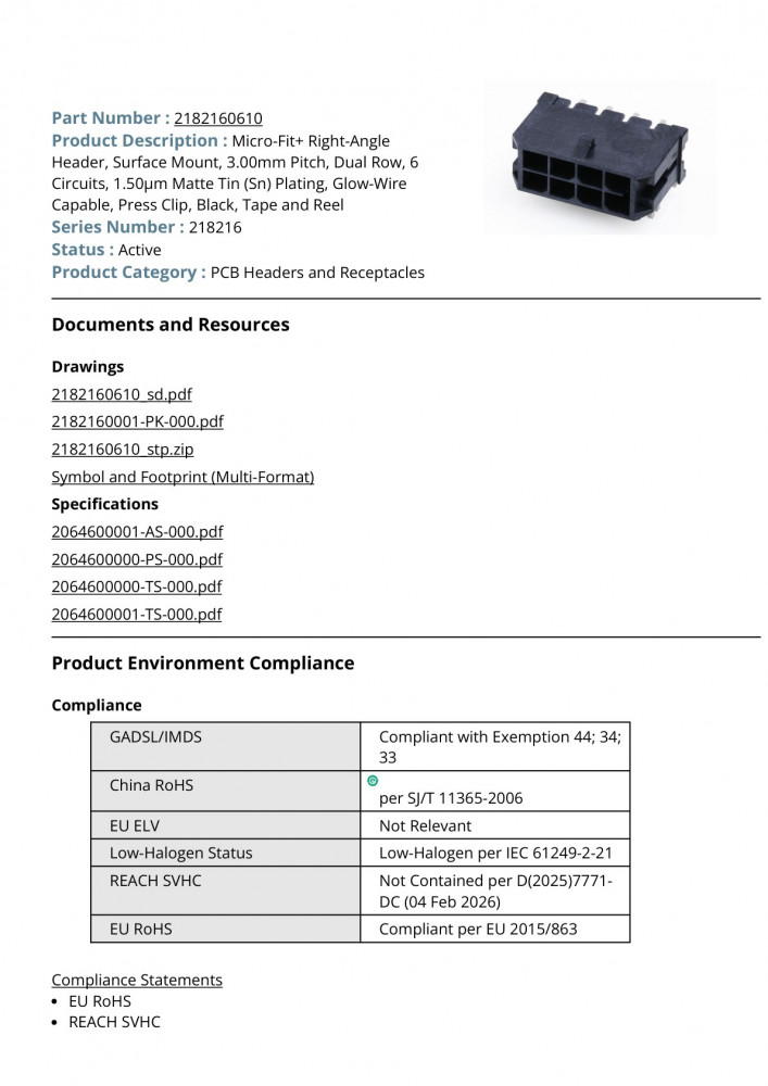 2182160610 technical document preview, page 1