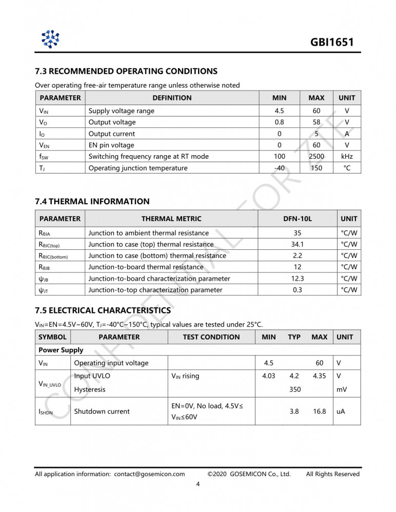 GBI1651NOCR datasheet page 4