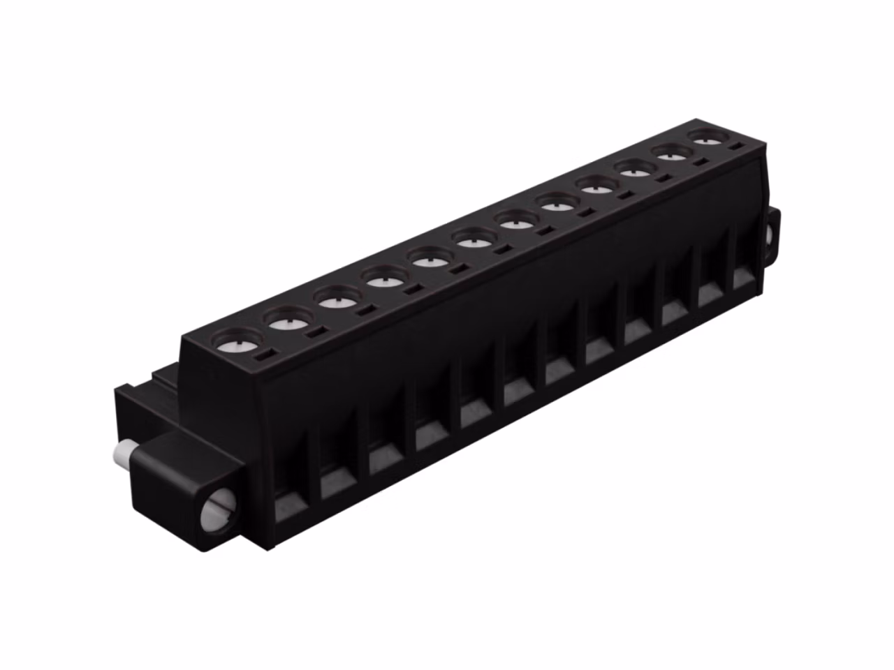 5.00mm Pitch Eurostyle Horizontal Plug, with Retention Screws, Gold (Au) Plated, Black, 12 Circuits for sale