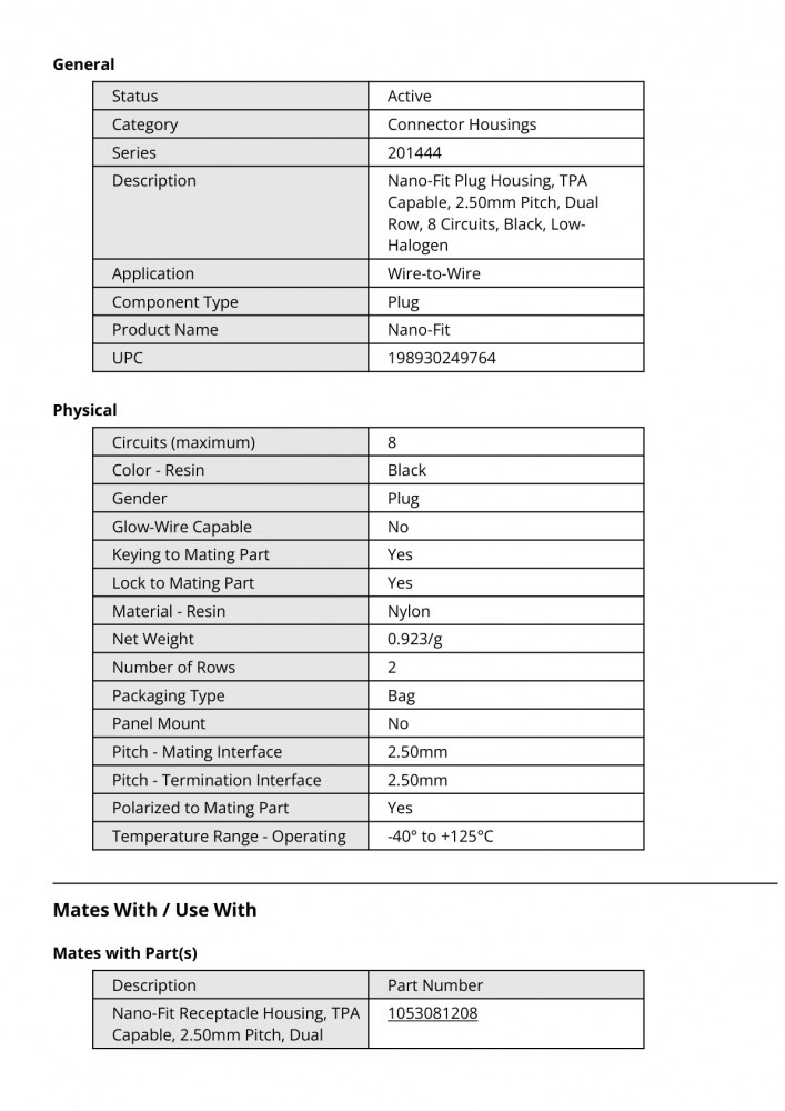 MOLEX 2014445108 product document image 2