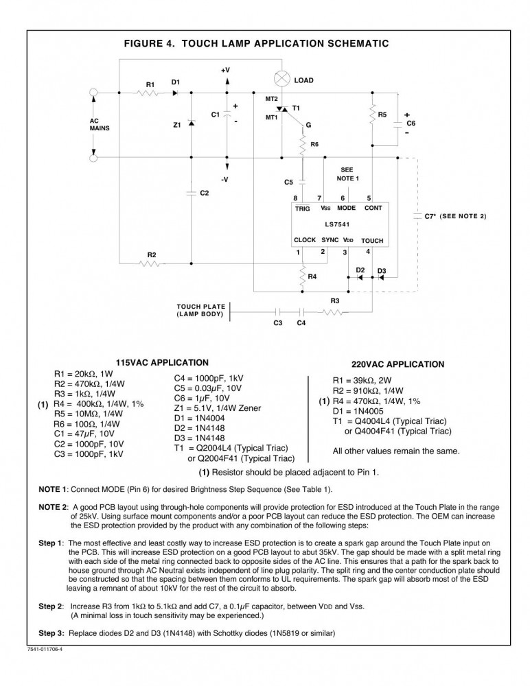 LS7541-S datasheet page 4