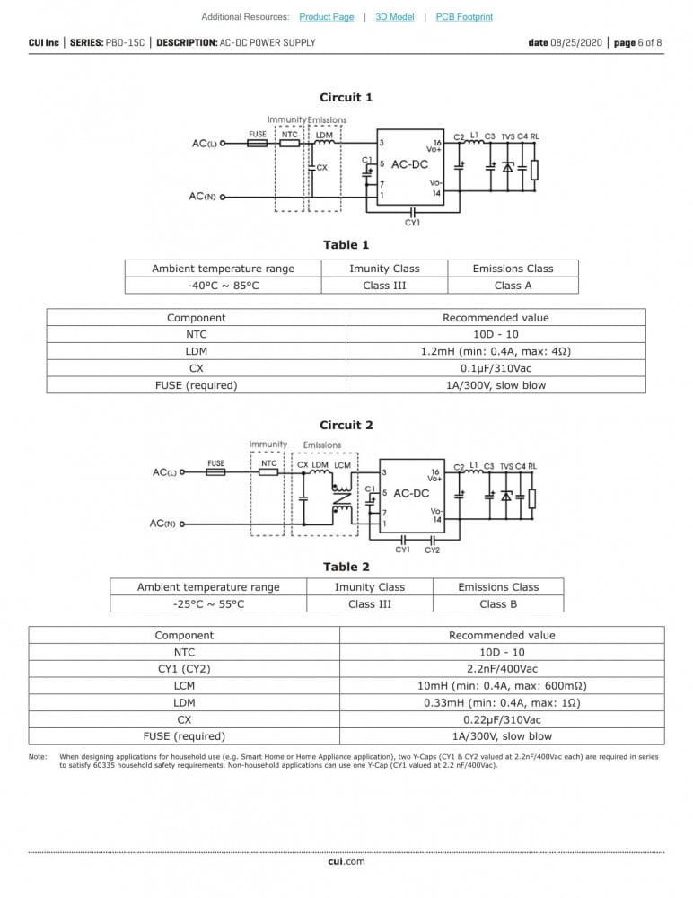 CUI PBO-15C-12 datasheet page 6