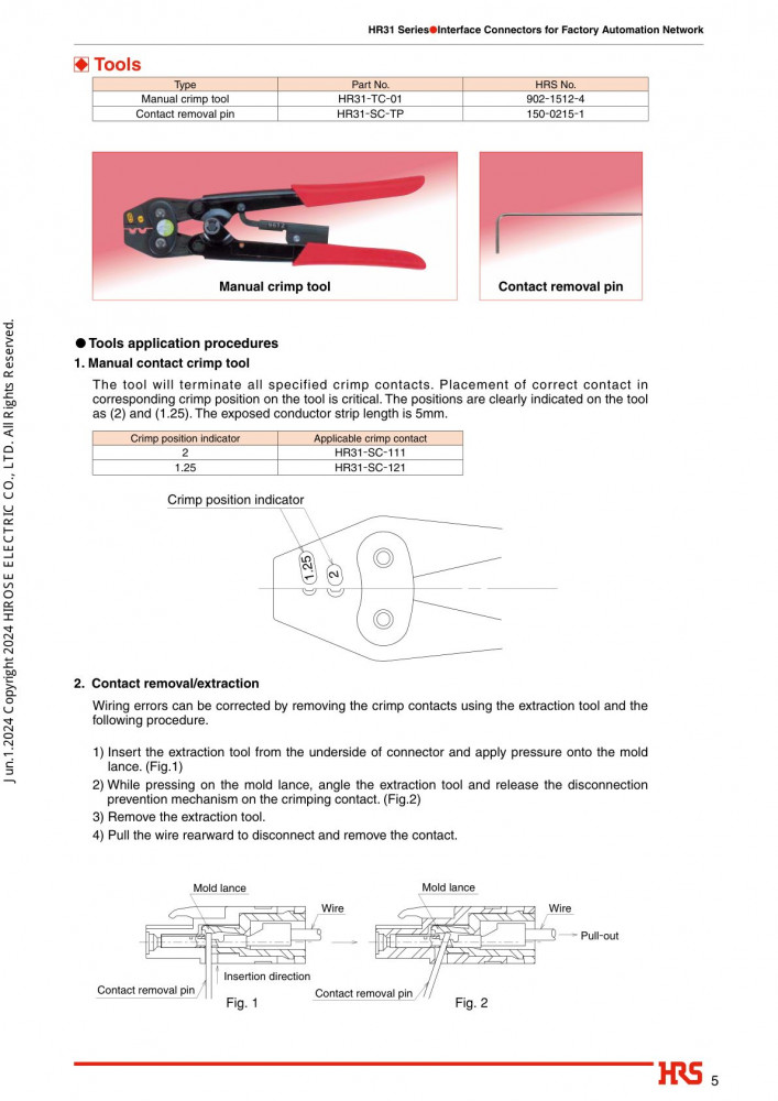 HRS HR31 datasheet page 5
