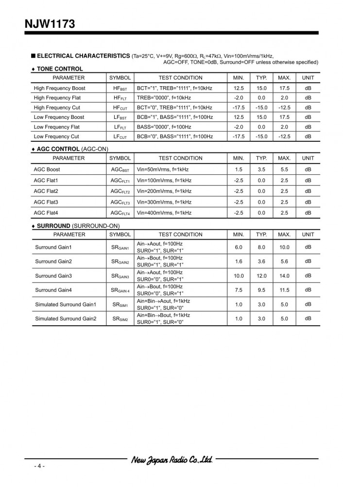 NJW1173 technical document page 4