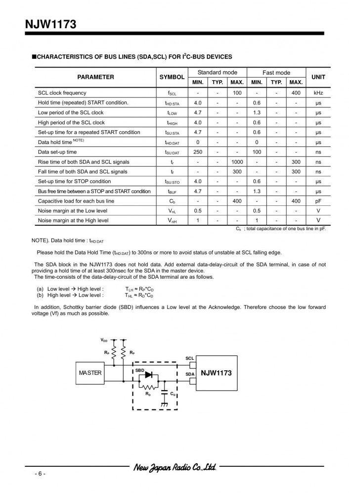 NJW1173 technical document page 6