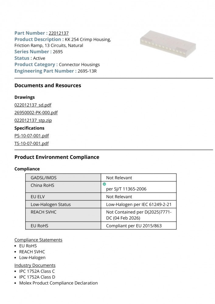 22012137 technical document preview, page 1