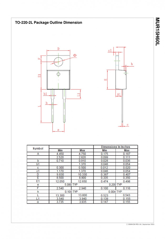 MUR15H60L datasheet page 5