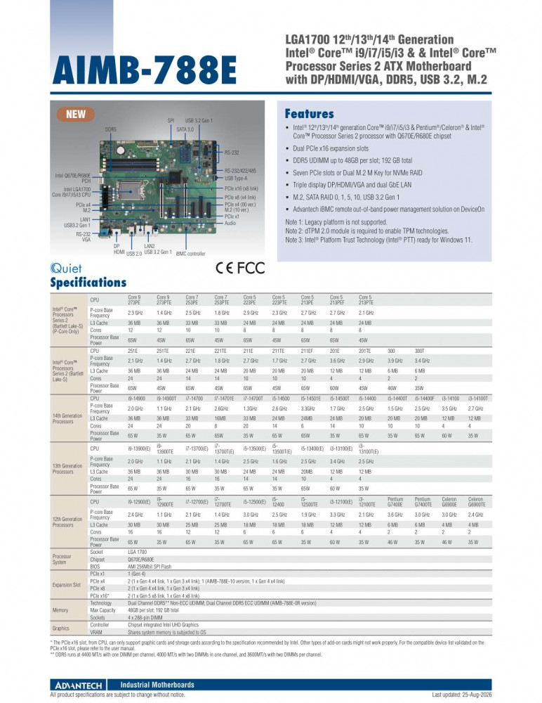 AIMB-788E technical document page 1