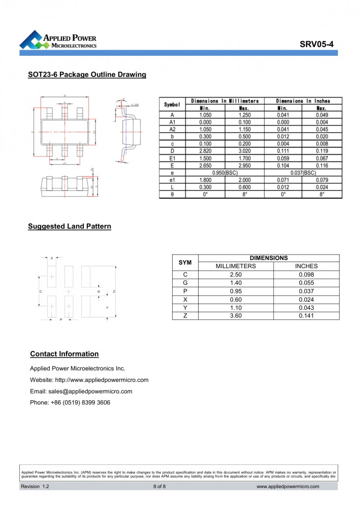 SRV05-4 datasheet page 8