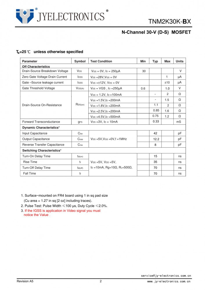 TNM2K30K-BX datasheet page 2
