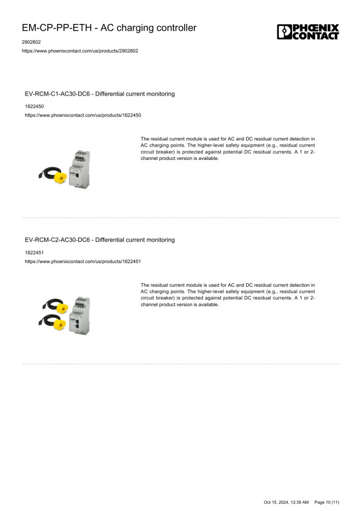 Phoenix Contact 2902802 technical document page 10
