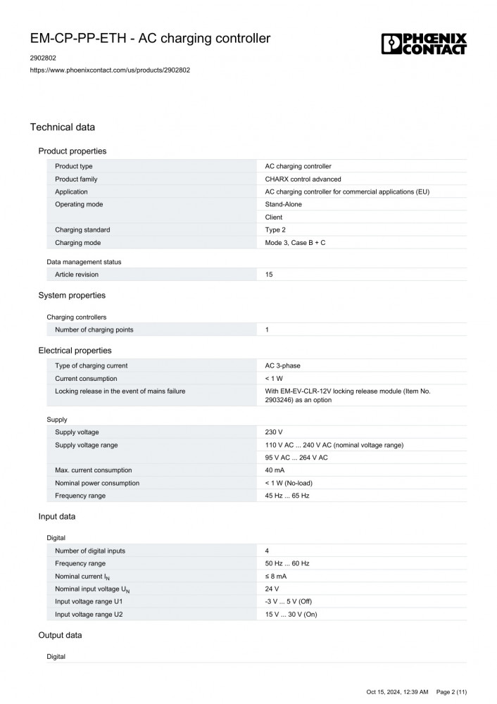 Phoenix Contact 2902802 technical document page 2