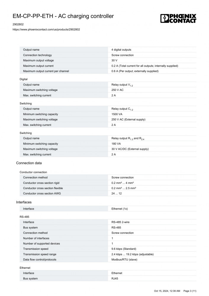 Phoenix Contact 2902802 technical document page 3